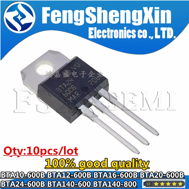 10pcs BTA16 600B TO 220 BTA16 600 TO220 BTA10 600B BTA12 600B BTA20 600B BTA24 600B BTA10 600 ...