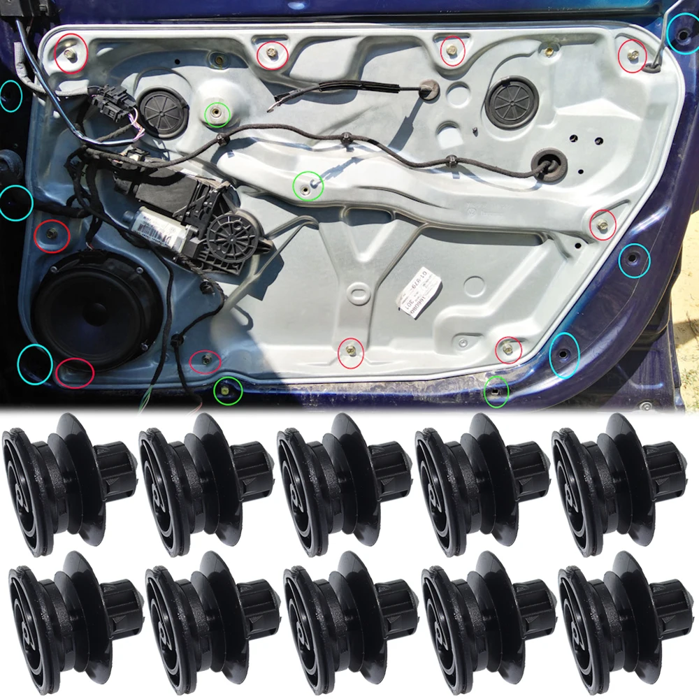 Car-Door-Card-Trim-Panel-Interior-Fastener-Moulding-Clip-Holder ...
