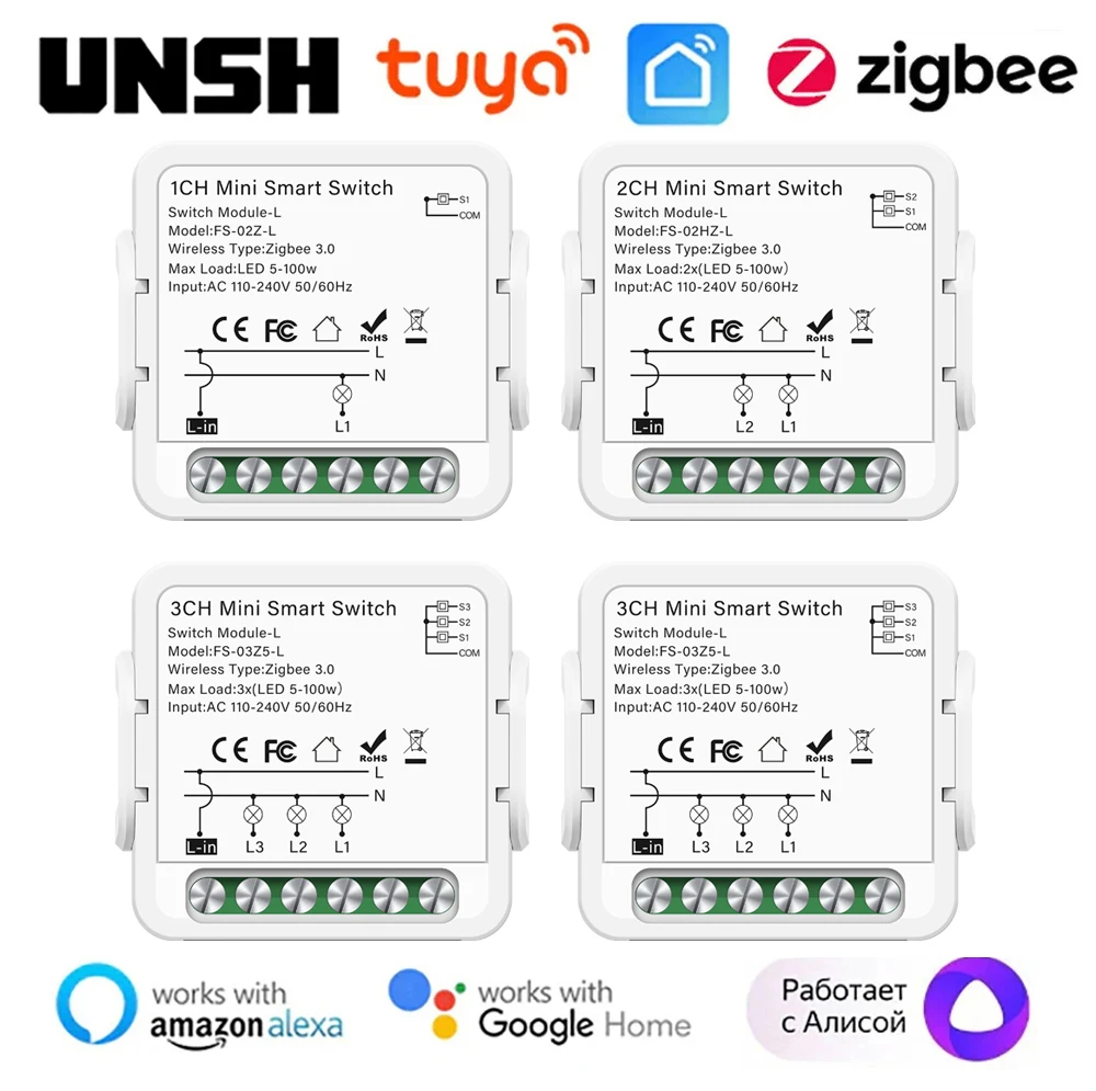 Tuya-ZigBee-3-0-Smart-Light-Switch-Module-Support-2-Way-Control-No ...