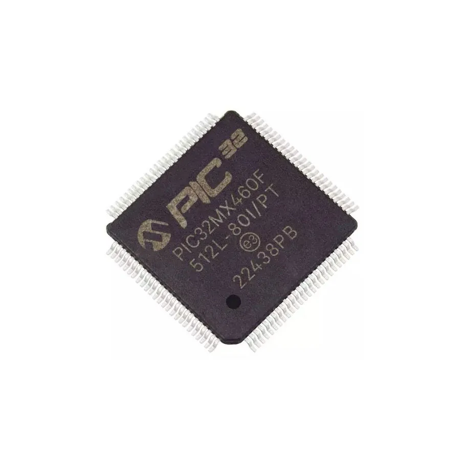PIC32MX460F512L-80I-PT-TQFP-100-New-Original-32-bit-Microcontrollers ...