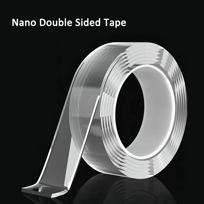 1M-2M-3M-5M-Nano-Double-Sided-Tape-Transparent-Adhesive-Strips-Strong-Sticky-Reusable-Waterproof ...