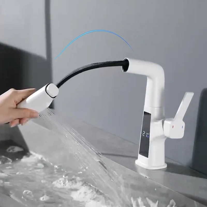 Temperature-Digital-Display-Bathroom-Faucet-Intelligent-Faucet-Brass ...