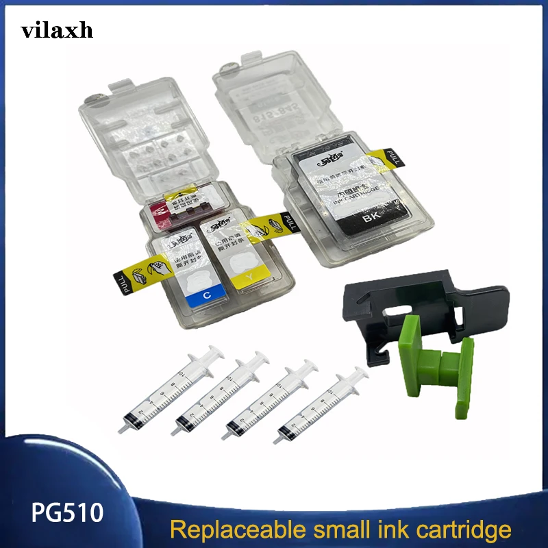 Vilaxh PG 510 CL 511 Refill Ink Cartridges for Canon 445 446 810 811 ...