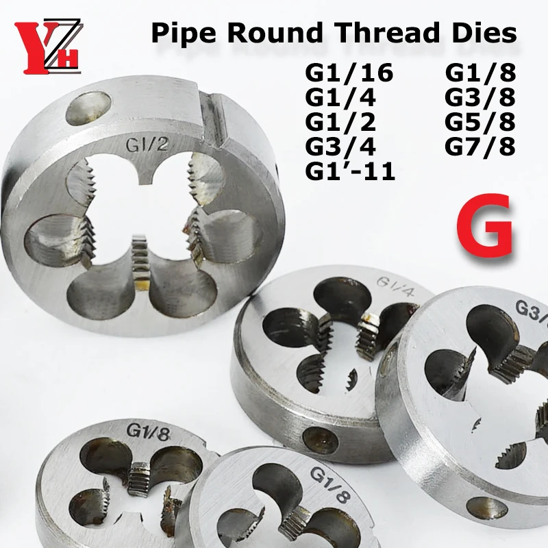 Pipe-Thread-Die-Metric-Round-Dies-G-Right-Hand-Cutting-Tool-Alloy-Steel ...