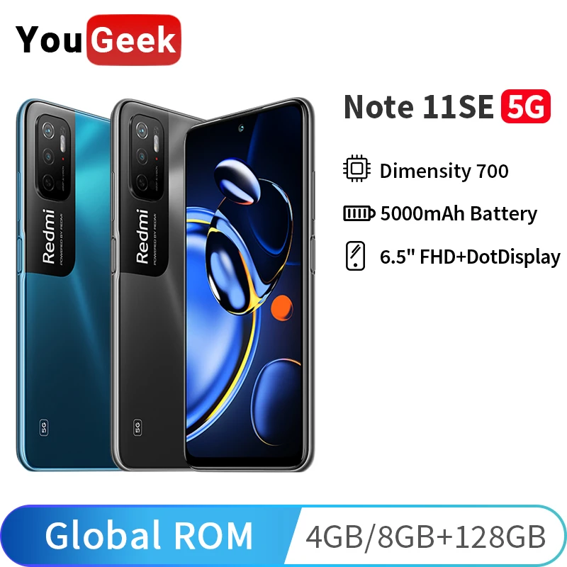 샤오미 레드미 노트 11SE 5G 11 SE 디멘시티 700 옥타코어, 5000mAh 배터리, 6.5 인치 90Hz 화면 ...