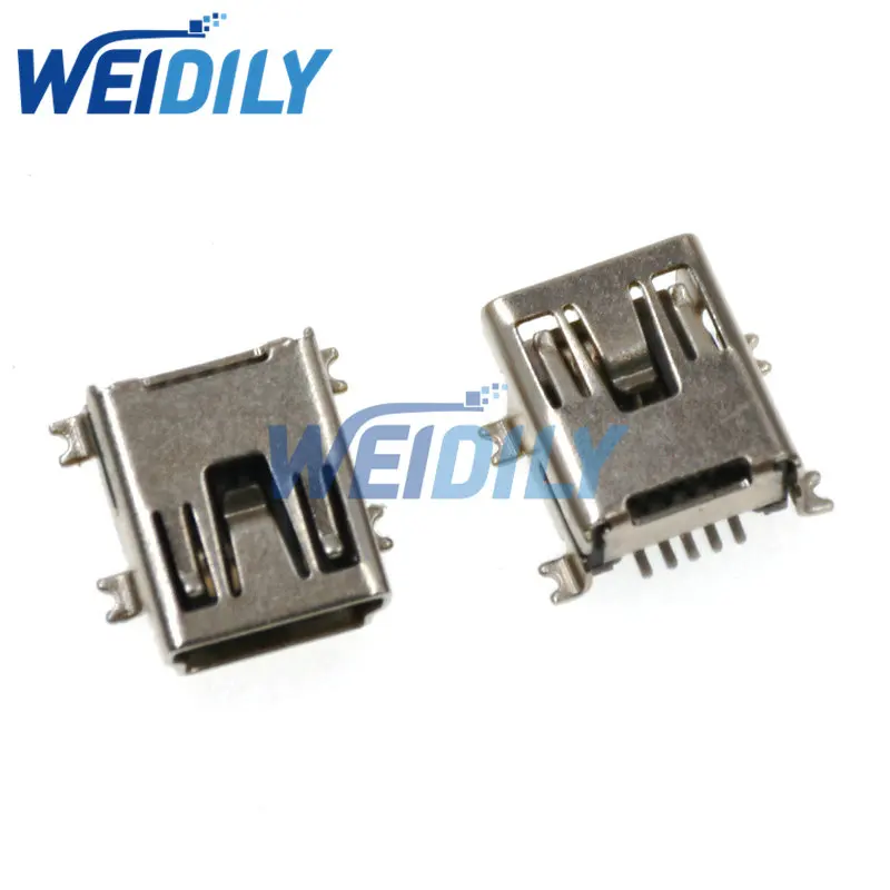 10PCS-Mini-USB-5pin-Female-Socket-Connector-4-Pin-For-Tail-Charging ...