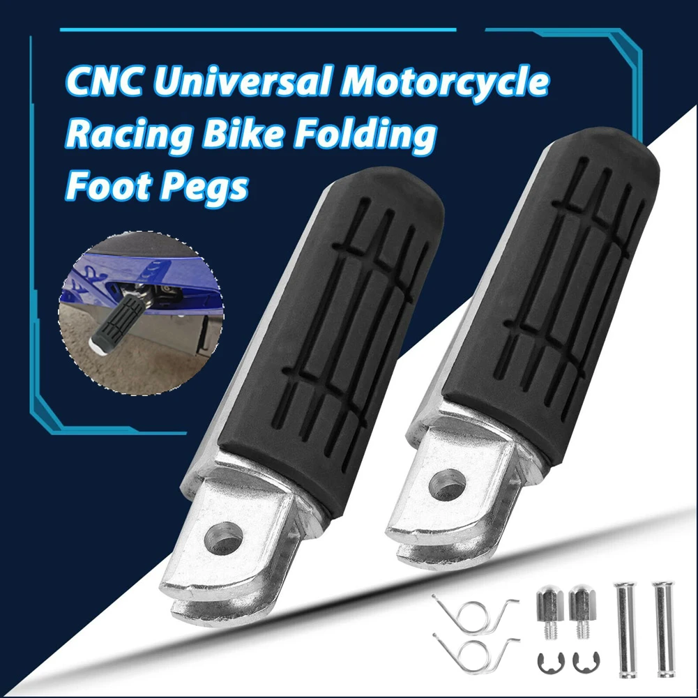 Universal Motorcycle Front Footrest Foot Pegs Pedals For YAMAHA FJR ...