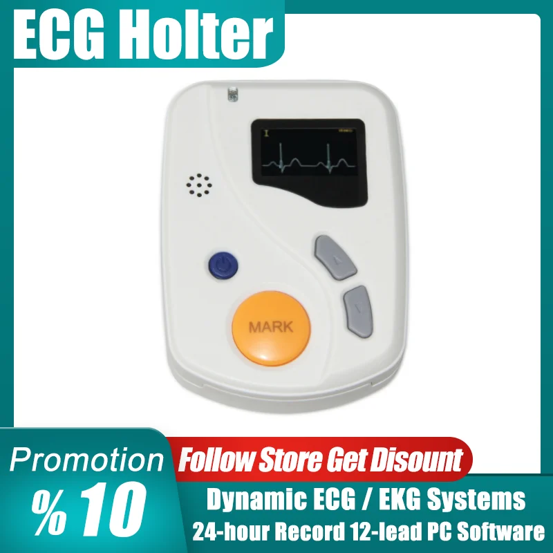CONTEC TLC6000 Dynamic ECG / EKG Systems 12 lead 24 horas registro ECG ...