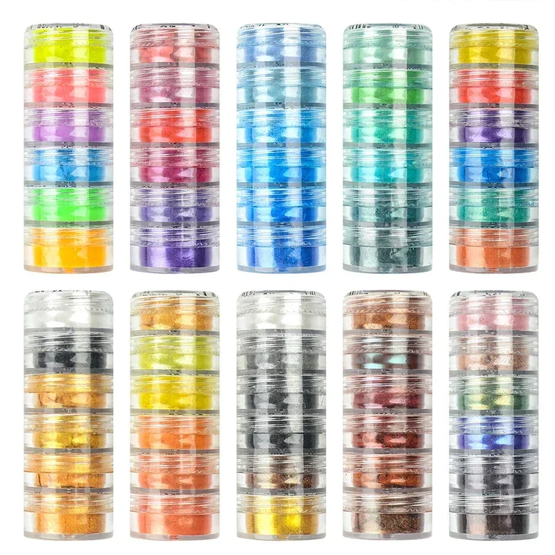 6-Colors-Set-Pearlescent-Powder-Resin-Pigment-Mica-Mineral-Powder-DIY ...