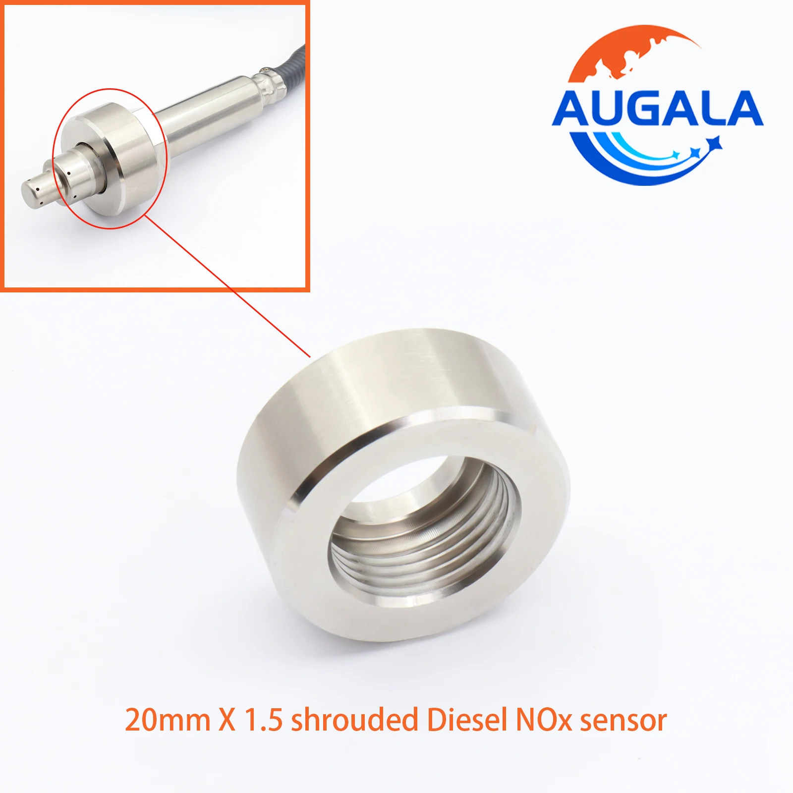 AUGALA-20mmX1-5-shrouded-Diesel-NOx-sensor-Connector-Adaptor-Mount-NOX ...