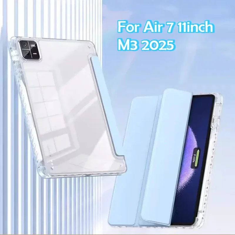 Premium HD Clear Acrylic Tablet Case with Pen Slot Cover for iPad Air ...