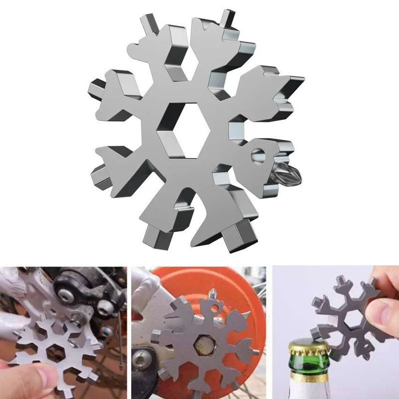 18-in-1-Snowflake-Spanner-Keyring-Hex-Multifunction-Outdoor-Hike-Wrench ...
