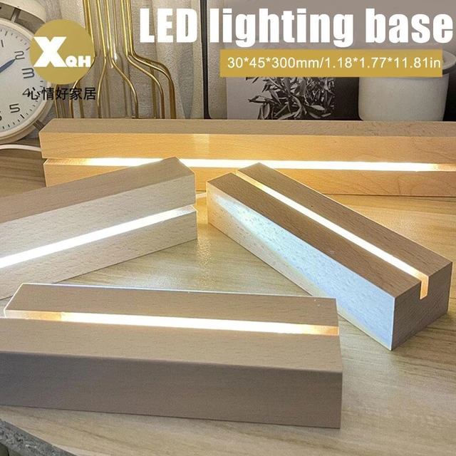 Lighted Bases For Glass