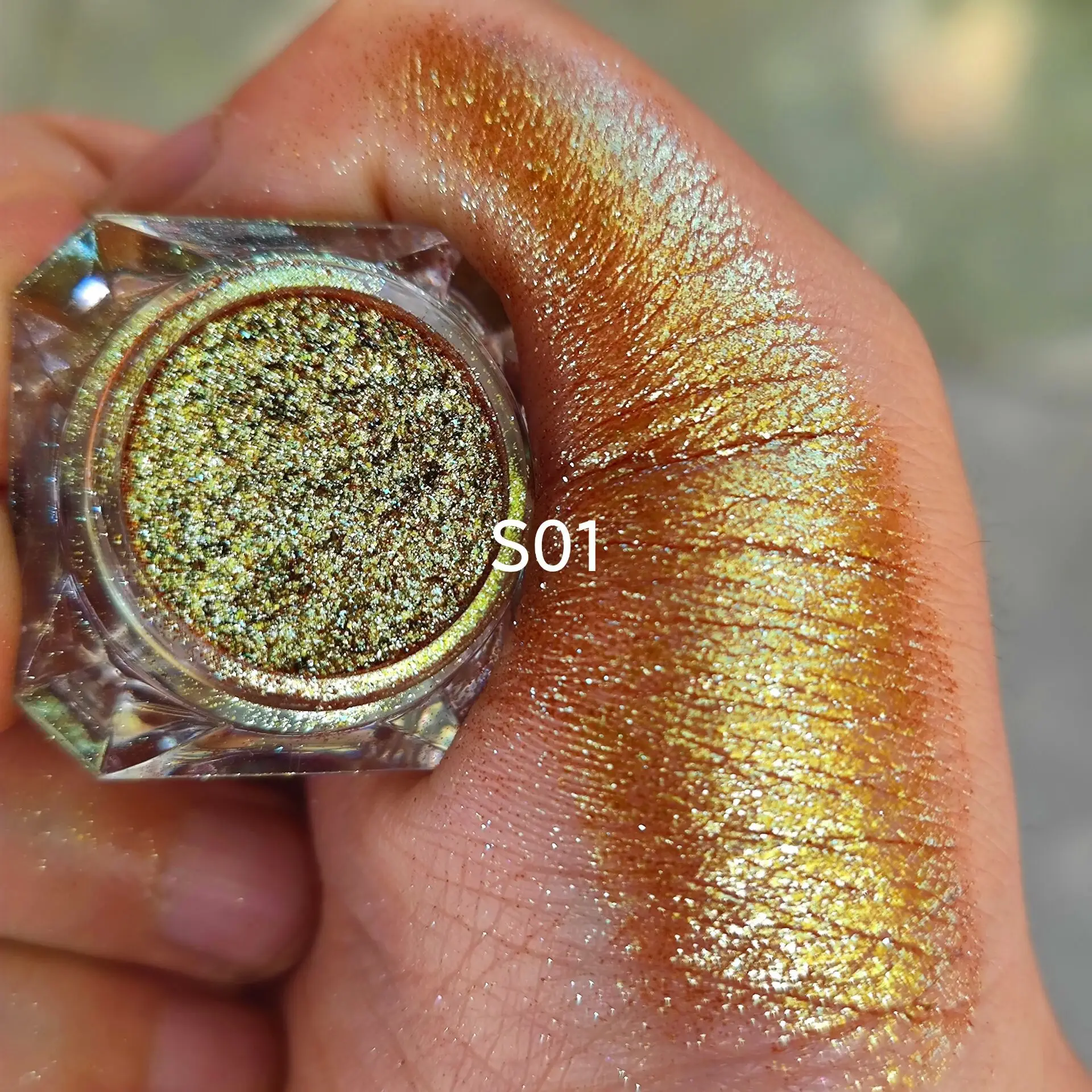 Chameleon Polarized Eyeshadow Powder Metallic Iridescent Eye Shadow ...