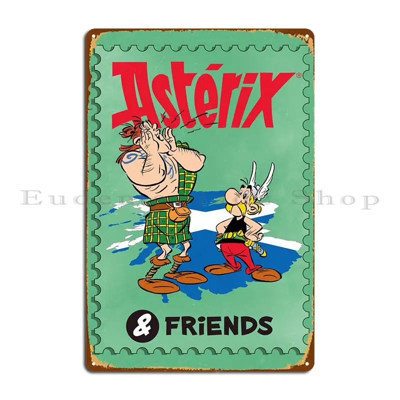 Asterix-In-Scotland-Metal-Plaque-Poster-Kitchen-Customized-Living-Room ...
