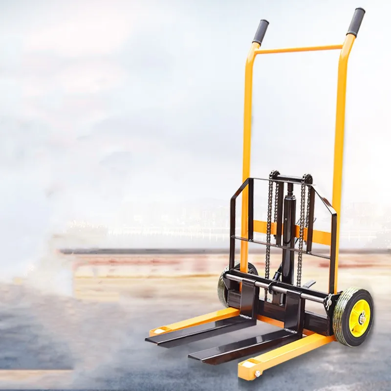 Manual-forklift-Raise-0-9m-1m-1-2m-1-6m-Straight-wheel-universal-wheel ...