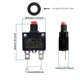 1Pcs Mini Current Overload Protector Switch Circuit Breaker ...