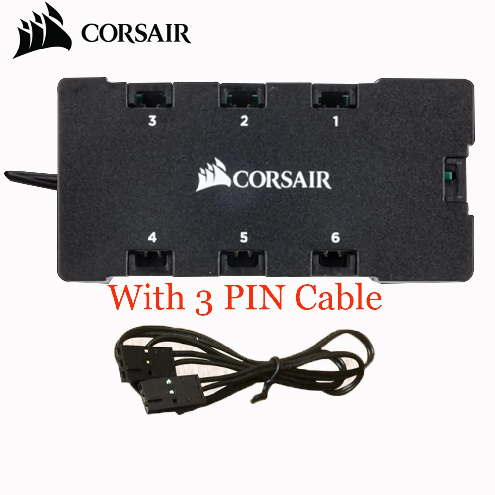 Hub-LED-para-ventilador-RGB-CORSAIR-Seis-6-portas-RGB-LED-HUB-para ...