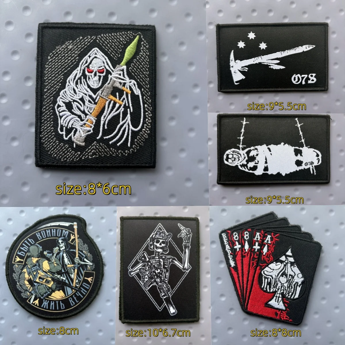 Cloak-Evil-Skull-Tactical-Patches-Military-One7Six-No-Sympathy-Morale ...