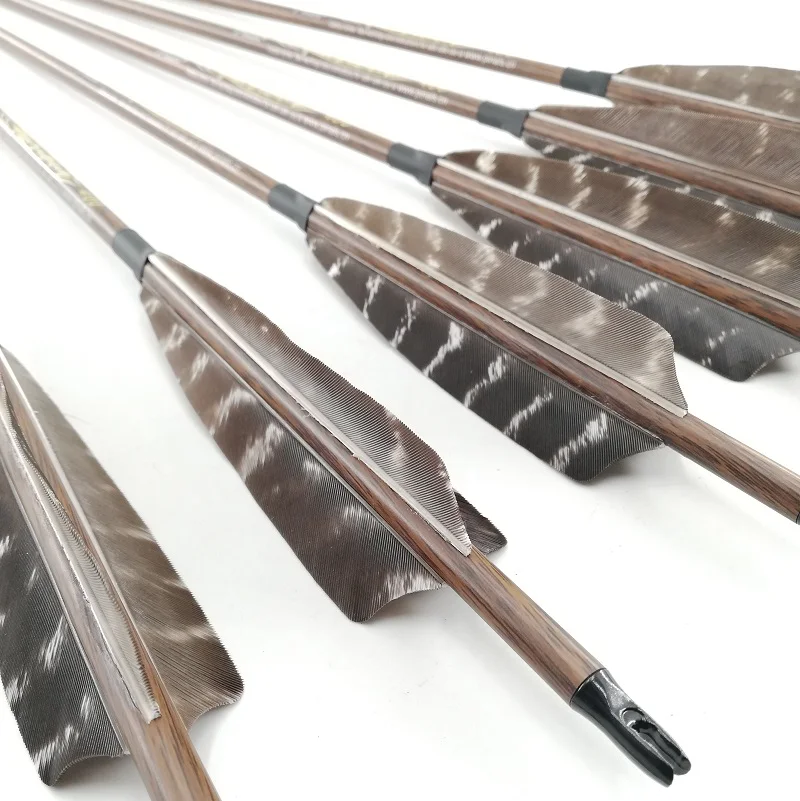 50 Pcs RW Natural Turkey Archery Arrow Feathers Shield 4/5 Inch Arrow ...