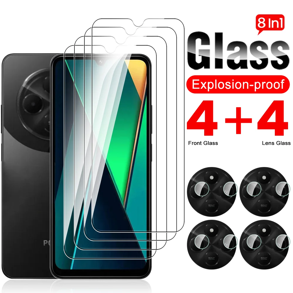 PocoC75-4G-Case-8-In-1-Protective-Glass-for-Xiaomi-Poco-C75-4G-Camera ...