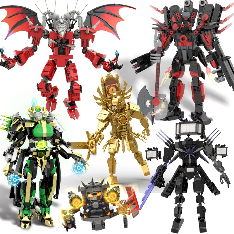 New-Skibidi-Toilet-Building-Block-Titan-Clock-Man-2-0-TVman-Speakerman ...