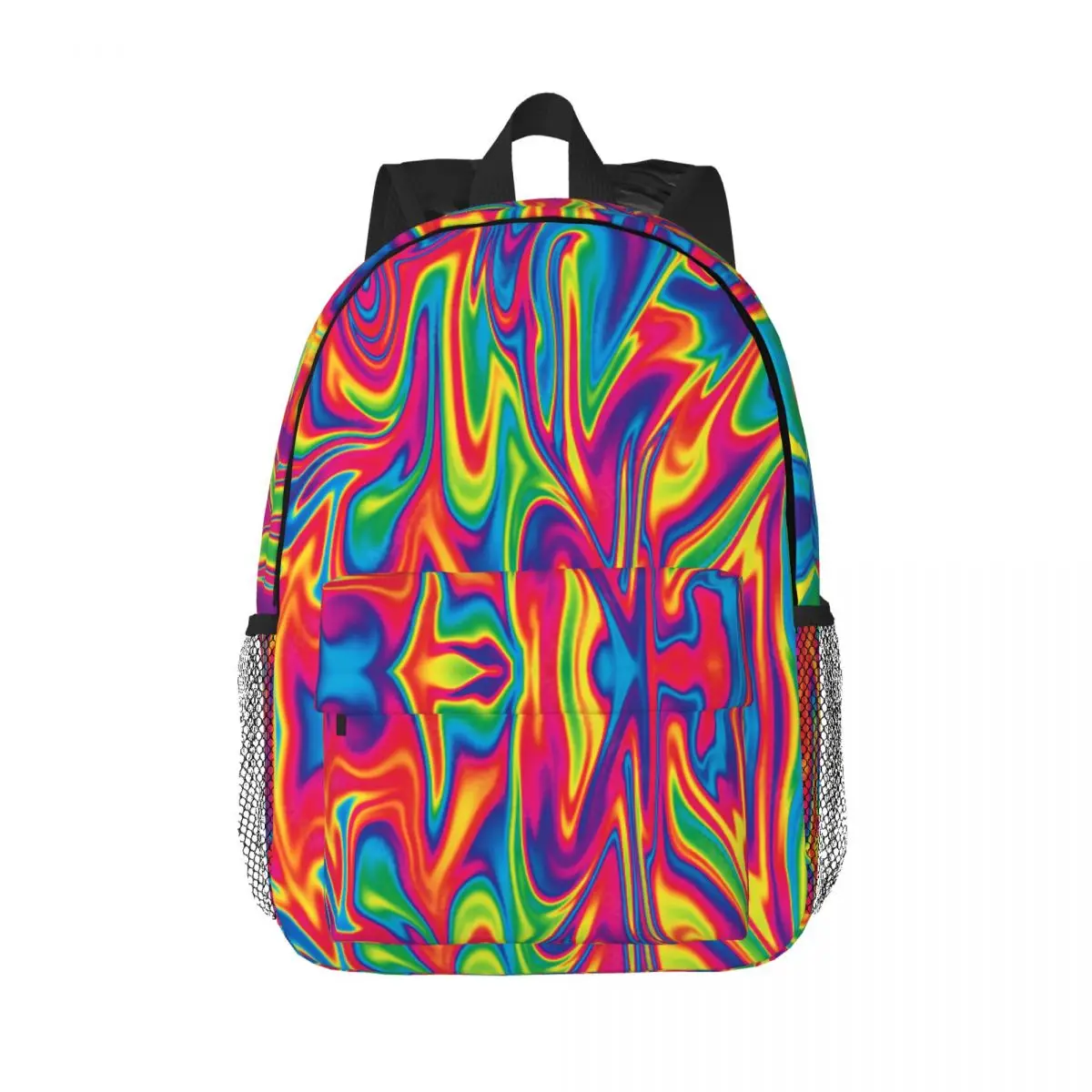 Abstract-Wavy-Psychedelic-Travel-Backpack-Men-Women-School-Computer ...