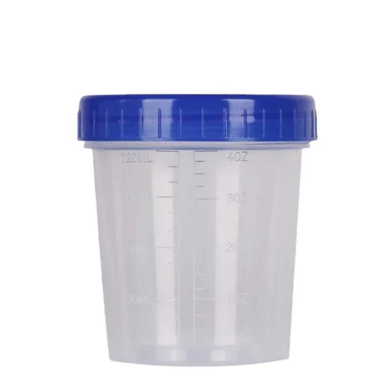10pcs-120ml-Plastic-Measuring-Cup-With-Scales-Specimen-Cup-Sample-Jar ...