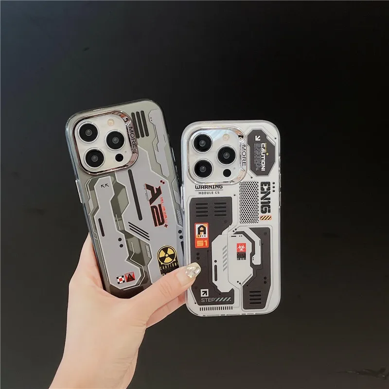 Luxury-Future-Tech-Punk-dangerous-Logo-Phone-Case-for-iPhone-11-12-13 ...