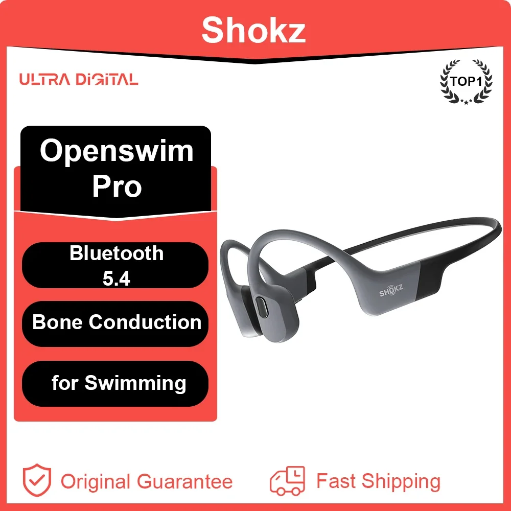 Original-Shokz-OpenSwim-Pro-Bone-Conduction-Wireless-Bluetooth-Earphone ...