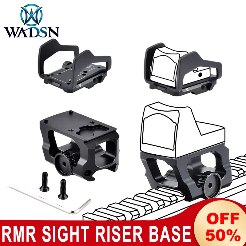 Wadsn-Metal-RMR-Red-Dot-Sight-Riser-Base-caza-Scope-Mount-LEAP-04 ...