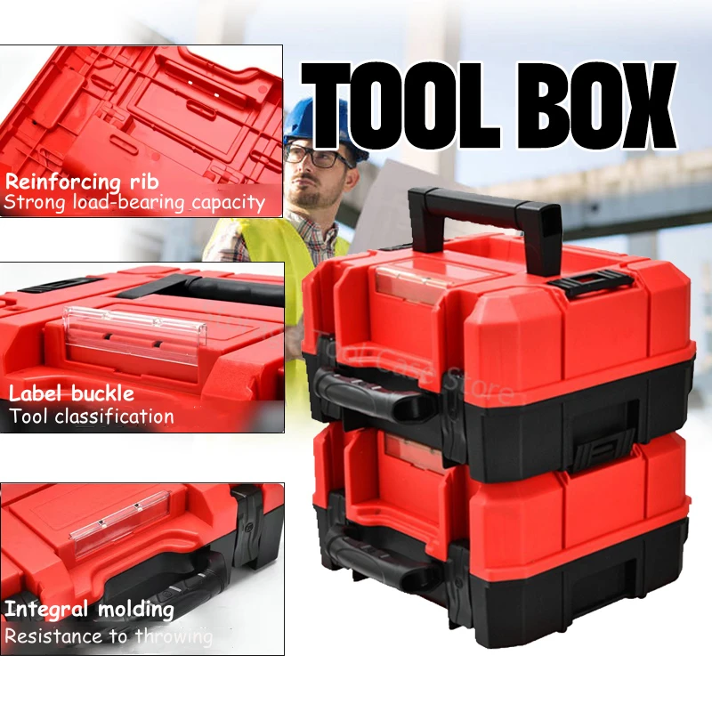 Hardware-Toolbox-Stackable-Plastic-Tool-Box-Suitcase-Electrician ...