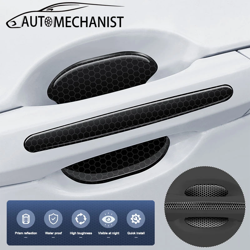 Automechanist Car Door Bowl Handle Sticker Auto Door Handle Protection ...