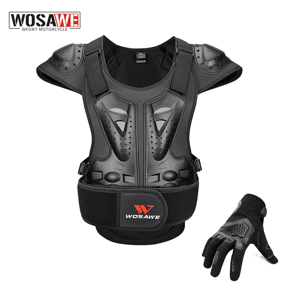 WOSAWE-Motorcycle-Jacket-Body-Armor-Motocross-Chest-Back-Protector ...