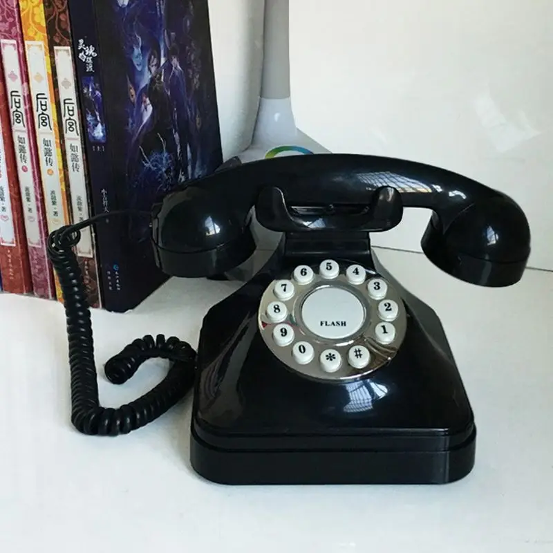 Vintage-Landline-Phone-Retro-Landline-Corded-Telephone-Push-Button ...