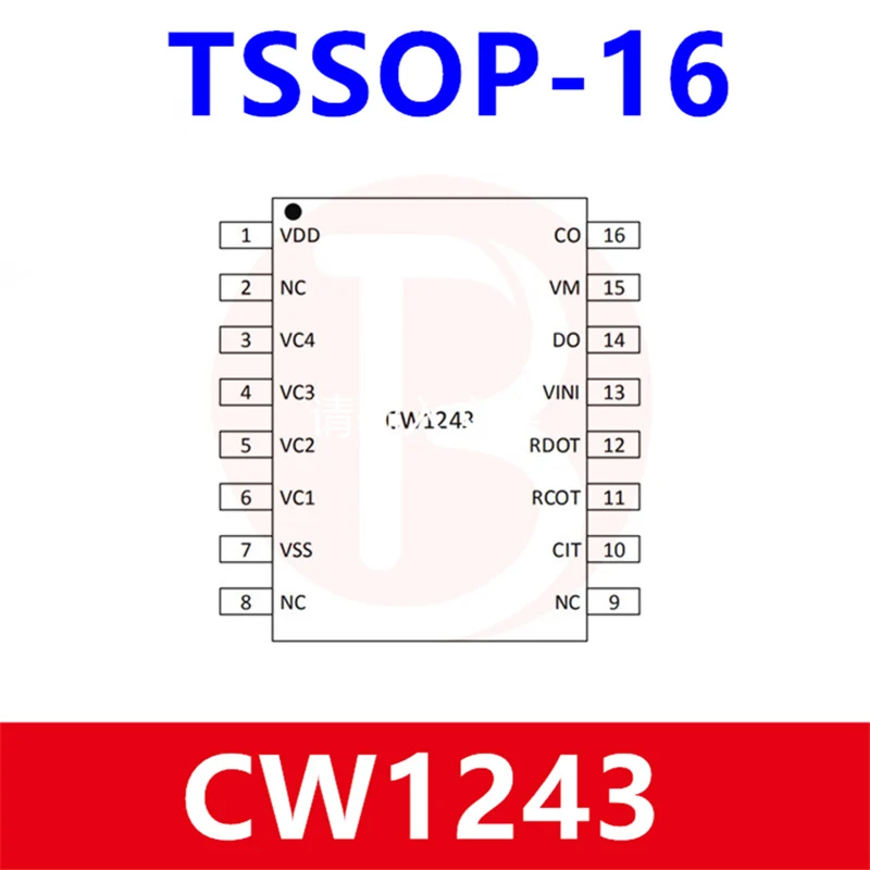 5-Buah-Bagian-Empat-Baterai-Perlindungan-IC-Chip-CW1243-Terner-Lithium ...