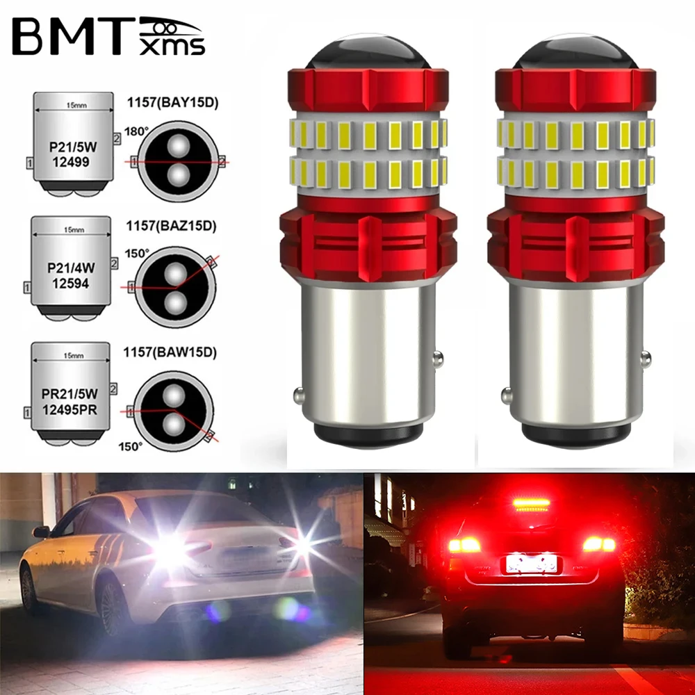 BMTxms-2Pcs-Baw15d-pr21-5w-Canbus-For-Car-Auto-Led-Bulb-Brake-Light ...