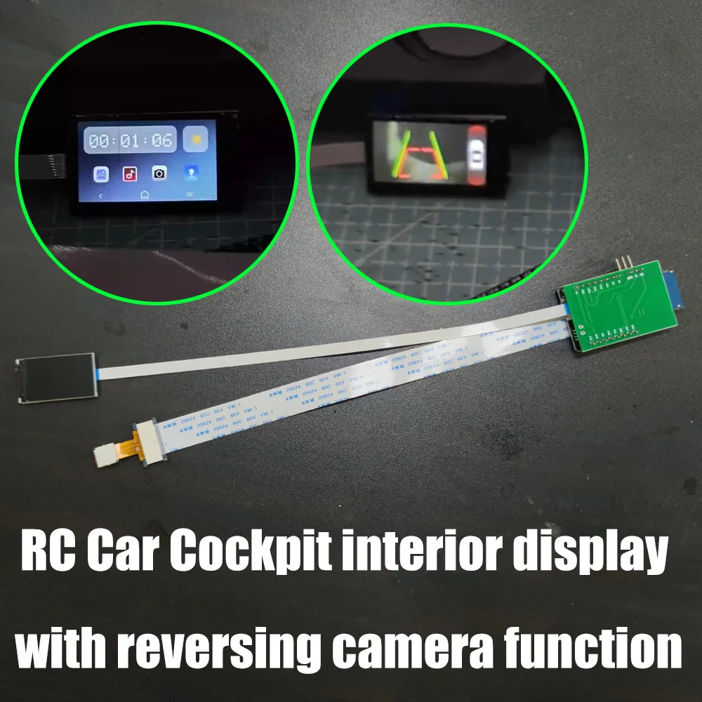 RC-Car-Cockpit-Interior-Center-Console-Display-with-Reversing-Image-for ...