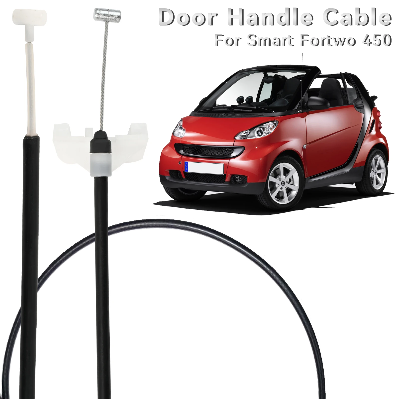Car-Right-or-Left-Front-Door-Latch-Release-Cable-For-Smart-Fortwo-Coupe ...