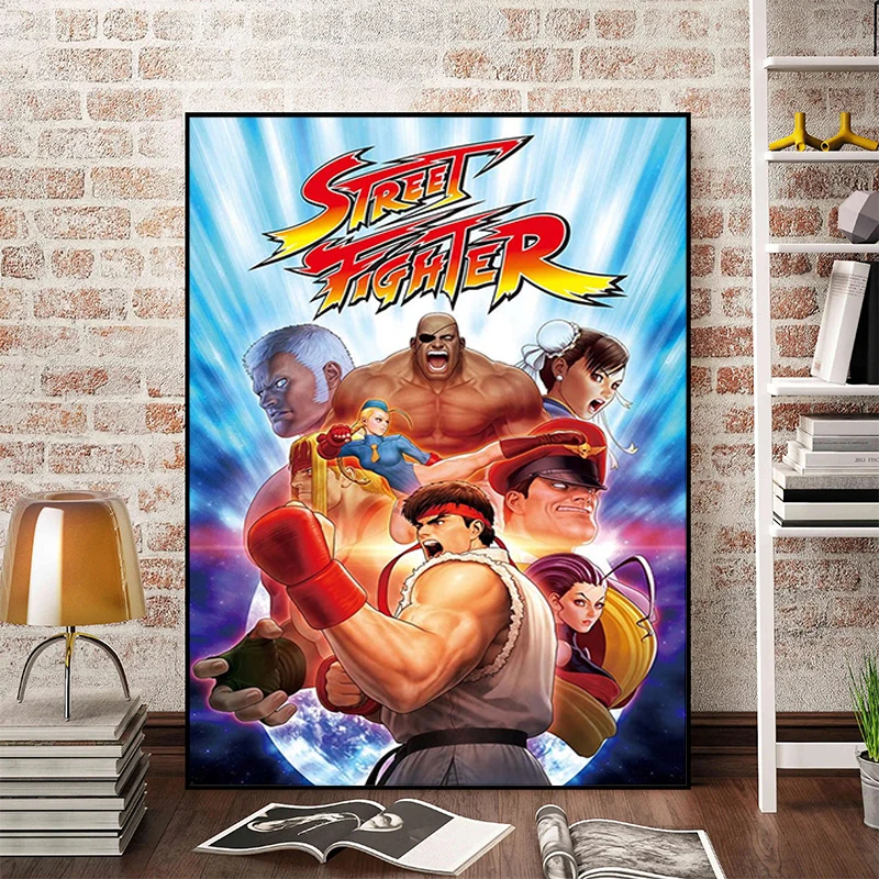 Canvas-Street-Fighter-Posters-for-Wall-Decor-Video-Game-Gamer-Room ...