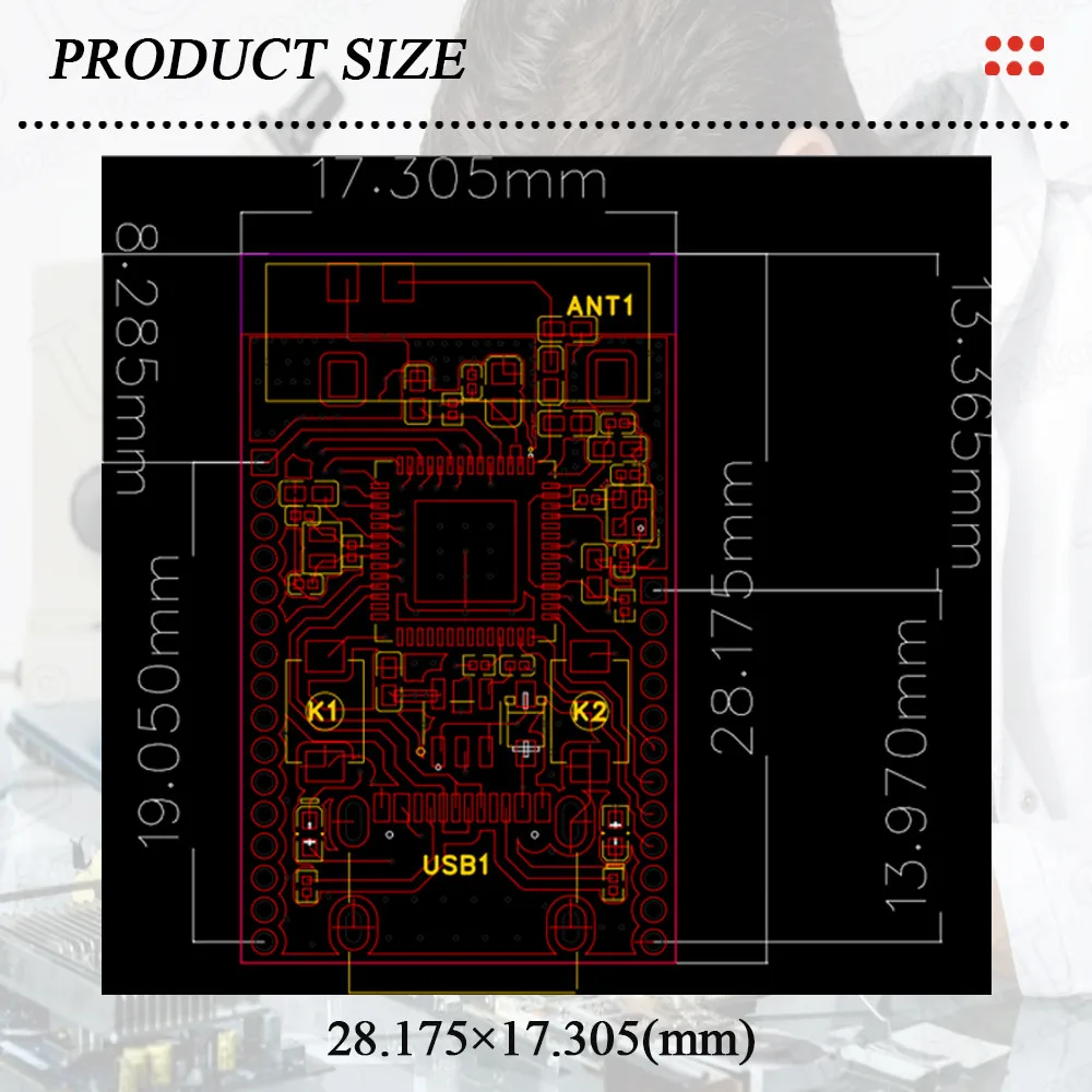 Mini Placa De Desenvolvimento Para Arduino Esp32 S3 24g Wifi Módulo Bt 28pin Tipo C Esp32 S3