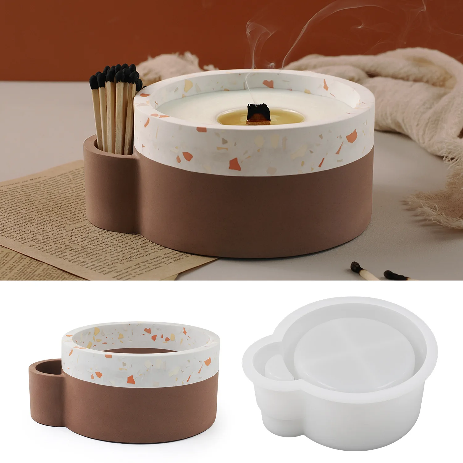 DIY-Concrete-Candle-Cup-Silicone-Mold-with-Match-Hole-High-Capacity ...