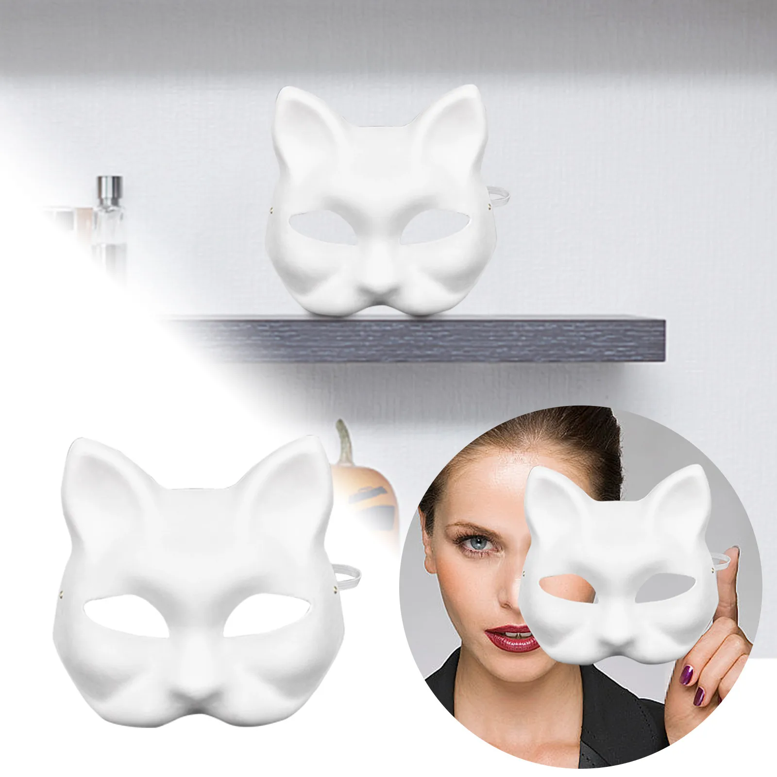 1-adet-Therian-maskeleri-beyaz-kedi-tilki-maskeleri-bo-DIY-cad-lar ...