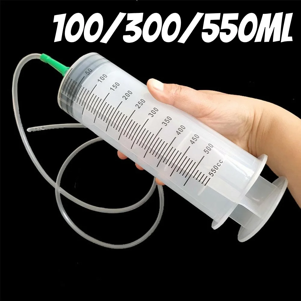 100-300-550Ml-Grote-Capaciteit-Injectiespuiten-Oliepomp-Met-1M-Slang ...