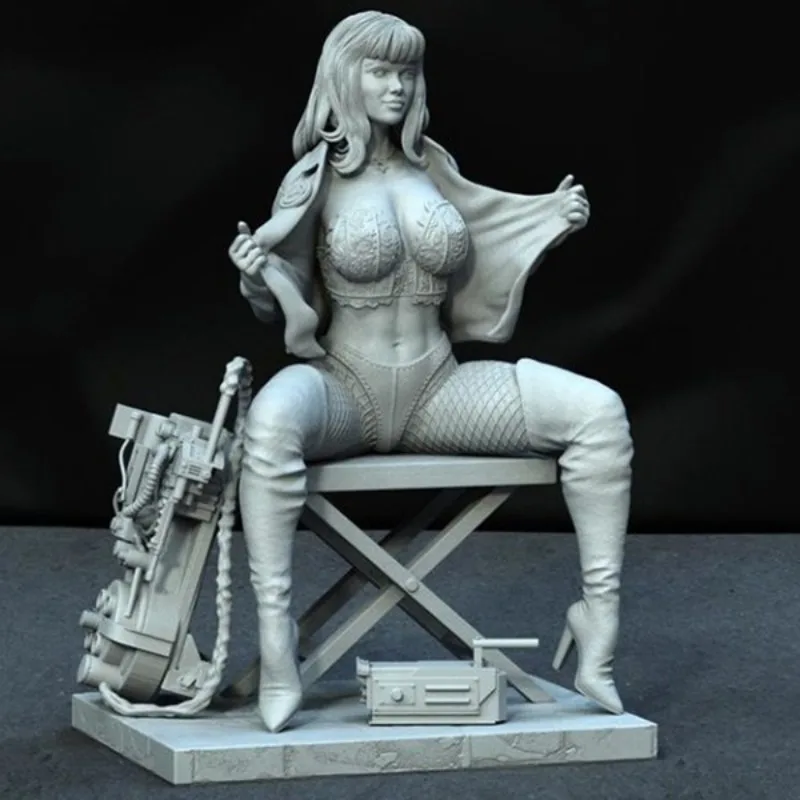1-24-Scale-Resin-Figure-Model-Kit-Garage-Hobby-Miniatures-Ghostbusters-Female-Team-Members ...
