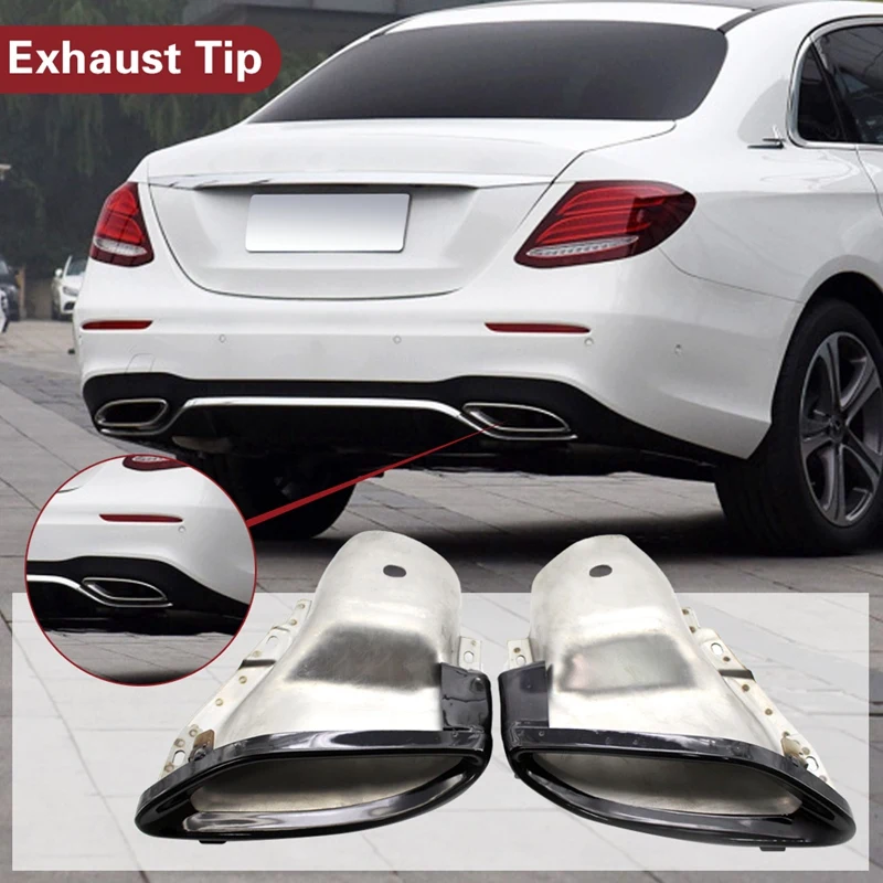 1-Pair-Exhaust-Tip-Decoration-Outdoor-Personal-Car-For-Mercedes-Benz ...