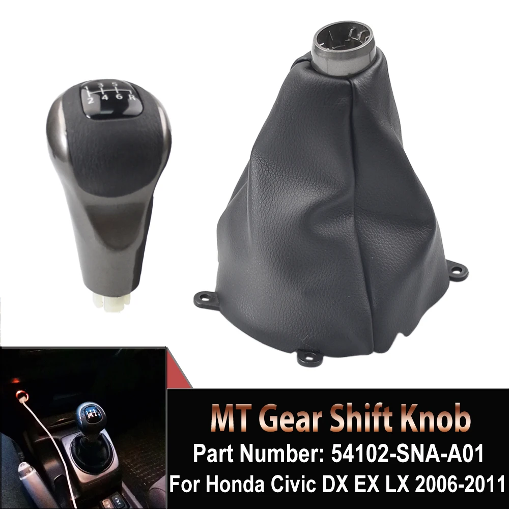 6-Speed-Manual-Gear-Shift-Knob-54102-SNA-A01-Shifter-Lever-Stick-For ...