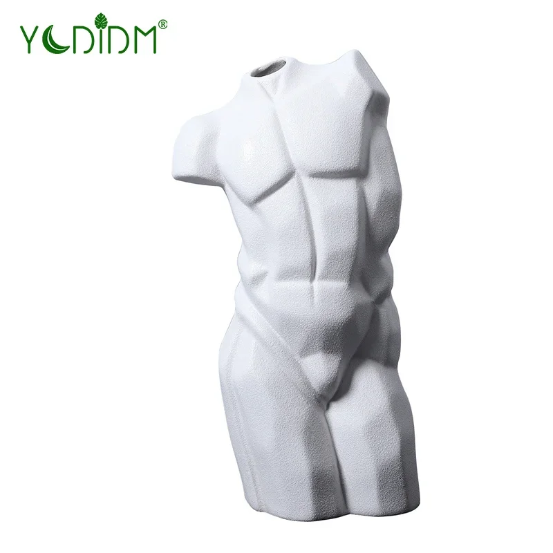 Men-Body-Art-Ceramic-Vase-Bodybuilding-Character-Decorative-Flower ...