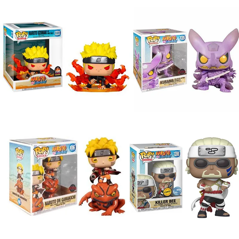 Funko 나루토 우즈마키 나인테일 1233 # 쿠라마 725 # POP 한정판 나루토 온 가마키치 106 # 비닐 인형 피규어 ...