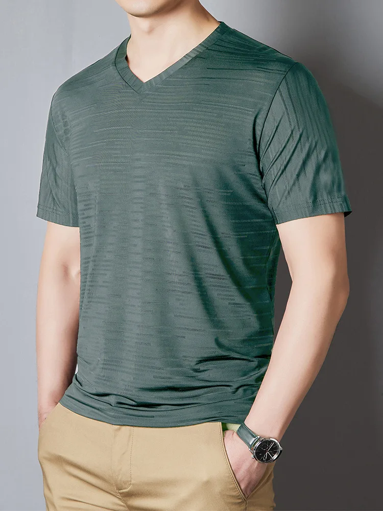 Plus Size 10xl Summer V-Neck T-Shirts Men 7xl 8xl 9xl High Quality Ice ...